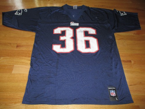 Reebok NFL Players LAWYER MILLOY No. 36 NEW ENGLAND PATRIOTS (LG ...
