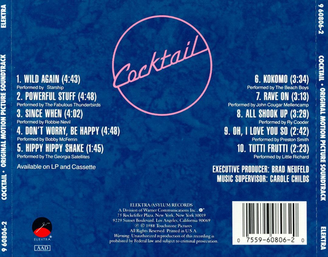 ORIGINAL SOUNDTRACK - COCKTAIL NEW CD 75596080620| eBay