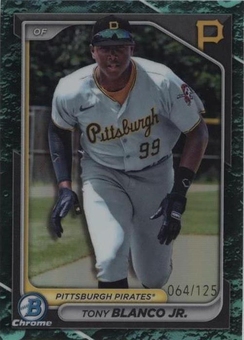 2024 Bowman - Chrome Prospects Tony Blanco Jr. #BCP-132 Aqua Lunar ...