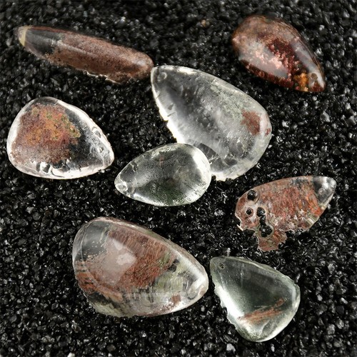 4 PCS Natural Ghost Phantom Quartz Crystal Gems Specimen Healing ...