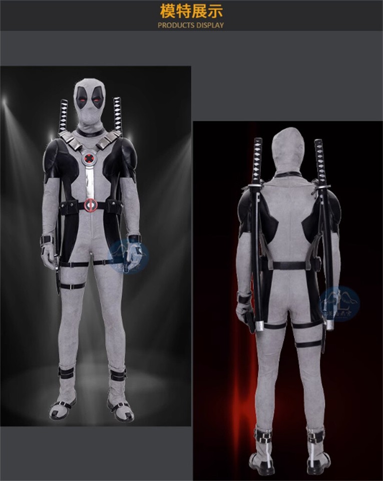 Anti-hero Cosplay Costume Outfits Deadpool Halloween Jumpsuit Party ...