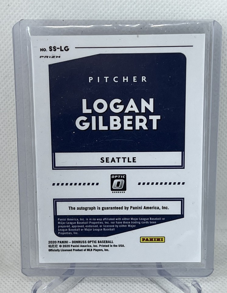 2020 Logan Gilbert Optic Signature Series Silver Prizm Autograph ...