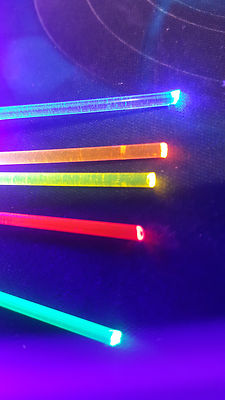 Fiber Optic Rod 1.0mm in red orange or green (2) x 3 IN of FO rods | eBay