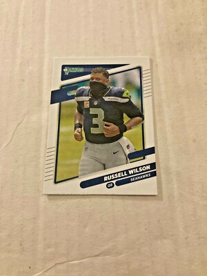 2021 Panini Donruss Russell Wilson Mask Up Sp Card #28 Rare | eBay