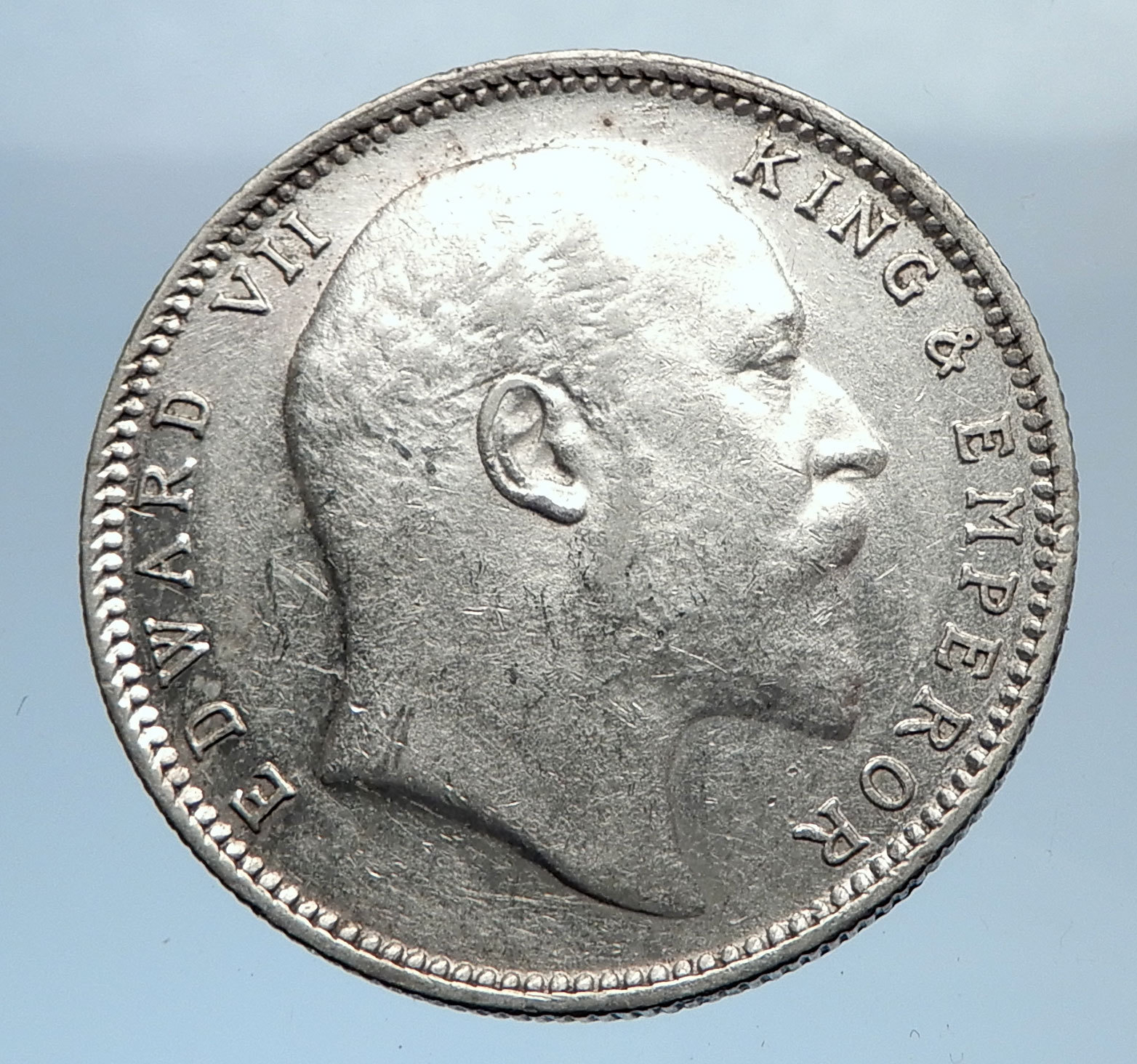 1904 King EDWARD VII of United Kingdom EMPEROR British INDIA Silver ...