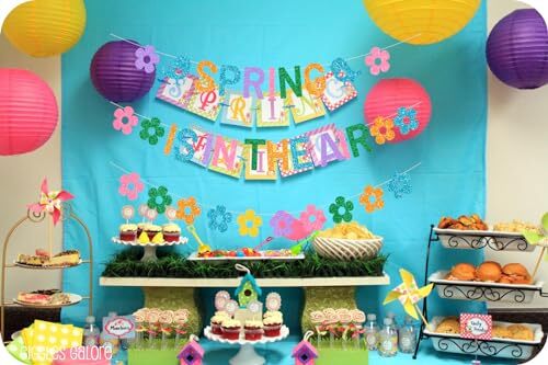 Spring is in The Air Banner, Hello Spring Banner, Welcome Spring Party ...