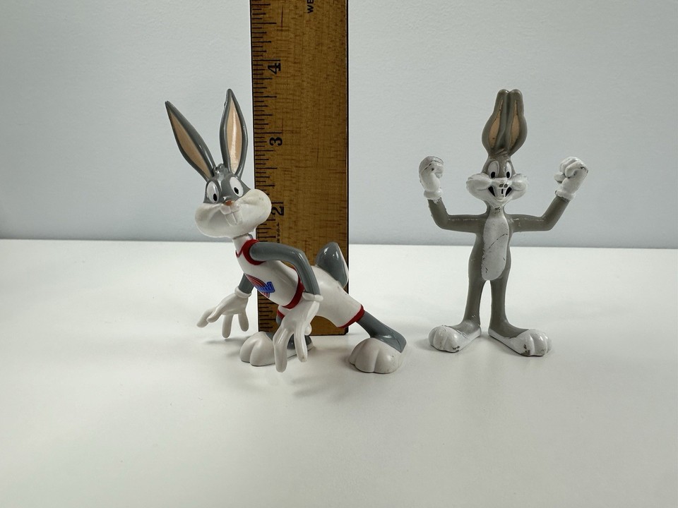 Vintage 90s Bugs Bunny PVC Figures Space Jam Looney Tunes Warner Bros ...