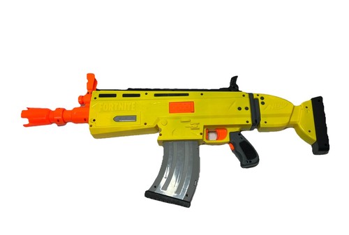 Nerf Hasbro Fortnite Yellow 2018 Dart Blaster Gun AR-L Elite Magazine ...