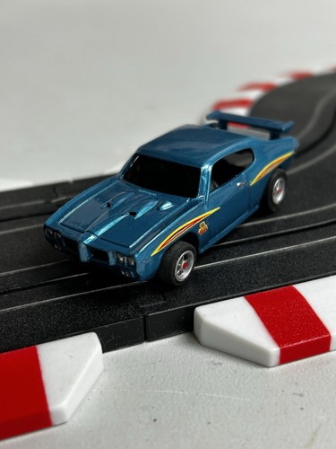 CUSTOM PAINTED RESIN BODY ONLY LUCERNE BLUE 1970 GTO JUDGE FITS 1.7 AFX ...