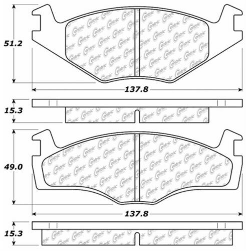 BRAND NEW CTEK FRONT BRAKE PADS 102.05690 / D569 FITS VEHICLES ON CHART ...