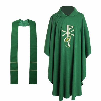 Vestments - Catholic Priest Green Chasuble - Vatican