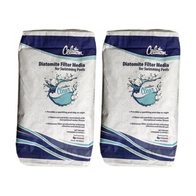 Celatom Diatomaceous Earth DE Pool Filter Aid Pool/Spa Filtration-25 ...
