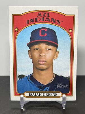 Isaiah Greene 2021 Topps Heritage #24 Cleveland Indians | eBay