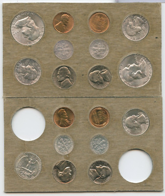 1956 United States Uncirculated Mint Set US Mint 18 Coins P D - SS156 ...