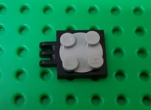 Lego Swivel Turntable 2x2 Stud 3 Prong Grey Round Spin Baseplate x 1 ...