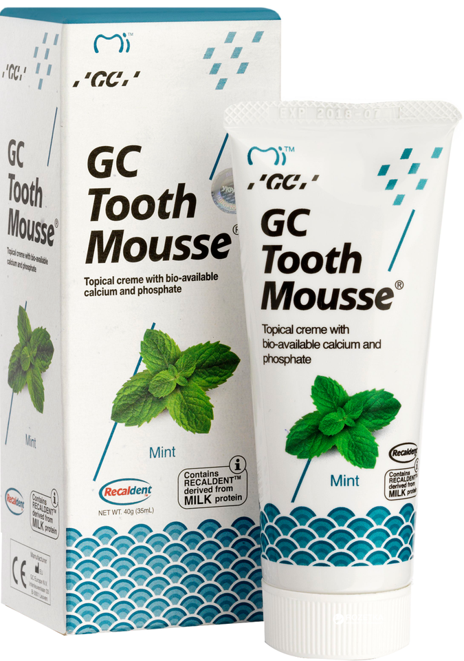 GC Tooth Mousse Mint Topical Tooth Cream With Recaldent 1 Tube OF 40 gm ...