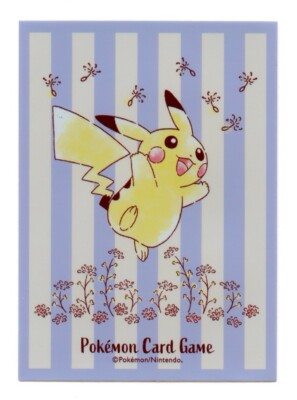 Purple Flowers Pikachu Individual Card Sleeve Pokemon Center Japan ...