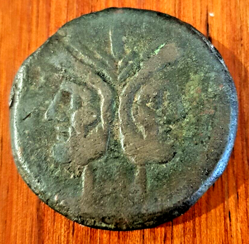 ROMAN REPUBLIC: Caecilius series, Janus Heads/ Prow, Bronze As, Rome ...