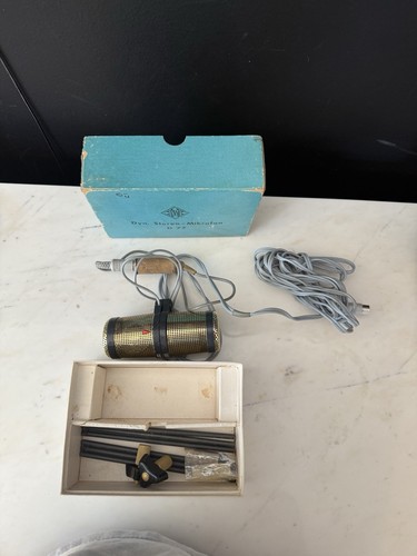 TELEFUNKEN STEREO MICROPHONE 1960'S VINTAGE RARE AS IS | eBay