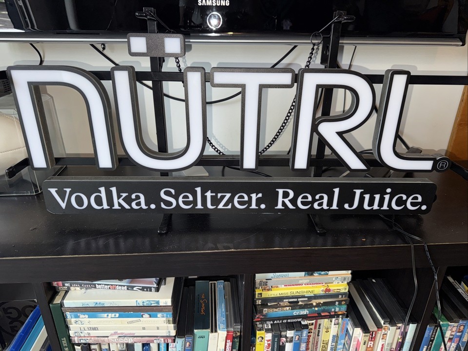Nutrl Vodka Seltzer Real Juice Bar Light Sign Neon | eBay
