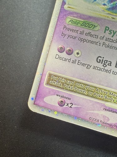 Mewtwo Lv.X Holo Pokemon Card DP Legends Awakened 144/146 Ungraded Raw ...