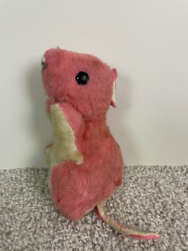 Vintage Cuddle Toys Douglas Co Pink Mouse Mice Shredded Stuffed Toy ...
