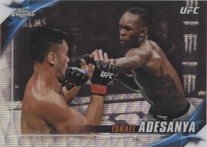 2019 Topps Chrome UFC - Knockout Chrome Israel Adesanya #UFCK-IA Wave ...