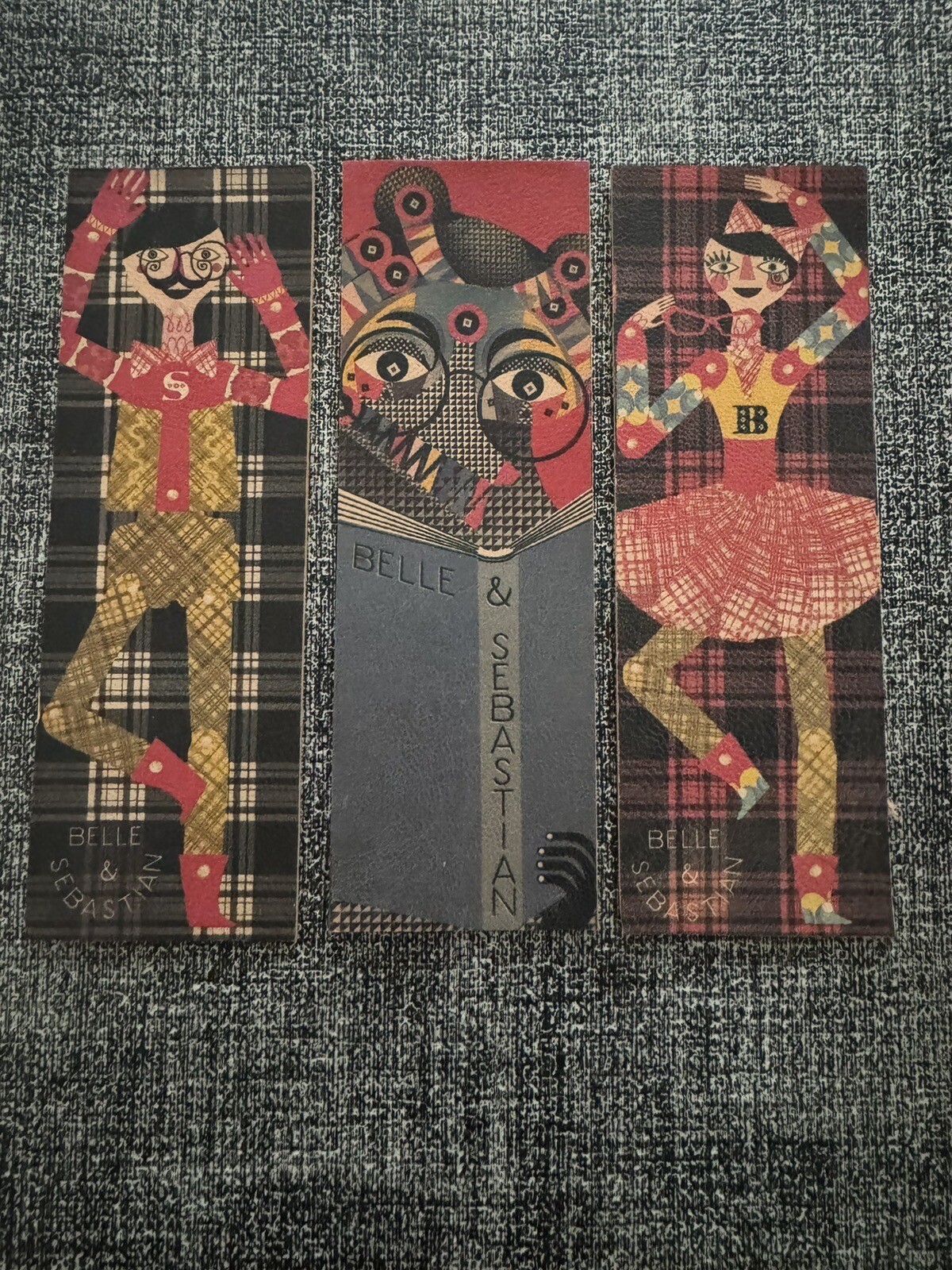 Belle & Sebastian Leather Bookmarks Lesley Barnes Glasgow Artist ...