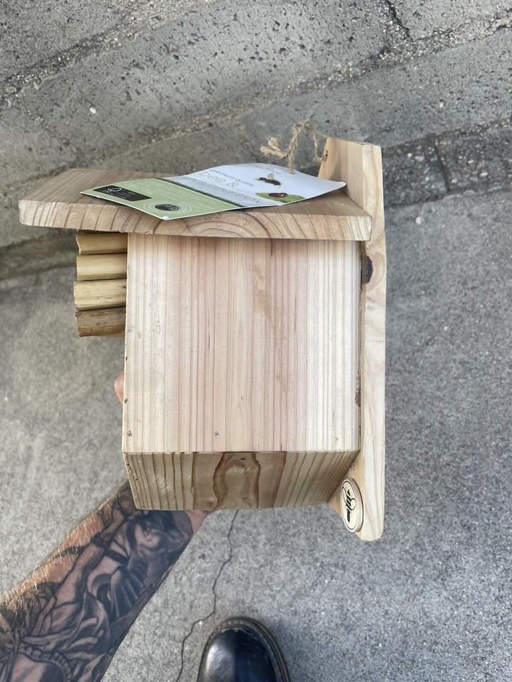 Chapel Wood Premium Quality Bee & Ladybird Cedar Wood Box Insect ...