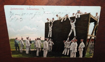 Soldatenleben Eskaladieren WW1 German Soldiers Climbing - Photo ...