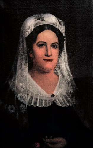 Rachel Donelson Jackson Miniature, Andrew Jackson Hand Tinted Linen ...