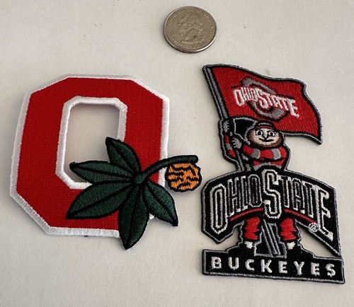 (2) OSU The Ohio State Vintage Embroidered Iron On Patches 3”x 3” & 3.5 ...
