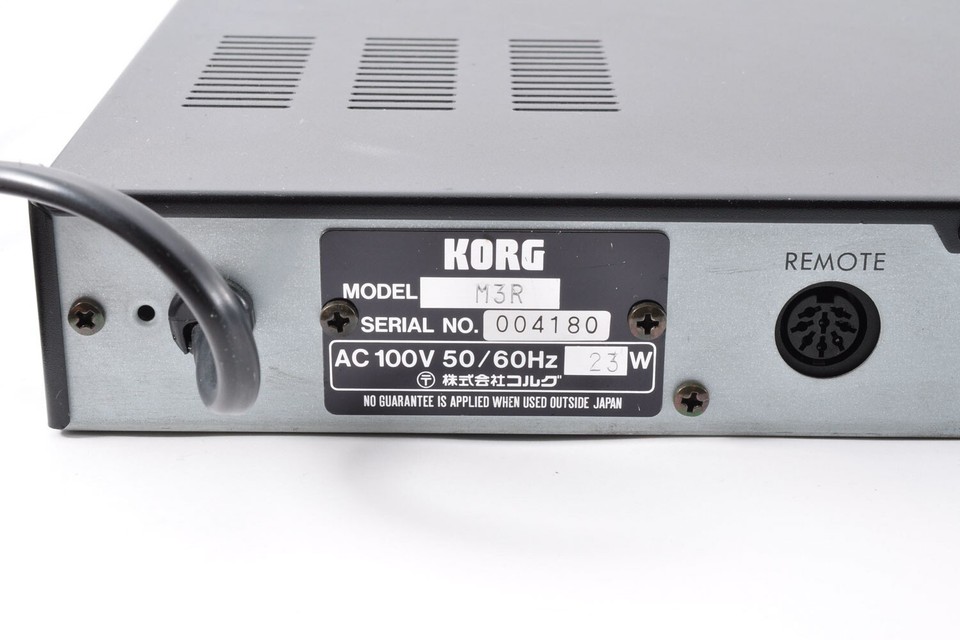 Korg M3R AI Synthesizer 1U Rack Sound Module Made In Japan 100v Used Fm ...