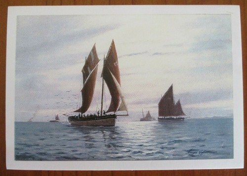 Maritime Art Print Postcard Artist Captain Roger Roland Sutton Fisher ...