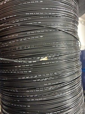 25' M22759/33-22-0 22 AWG 19 Strands Silver Hook-Up Wire 200°C Black ...