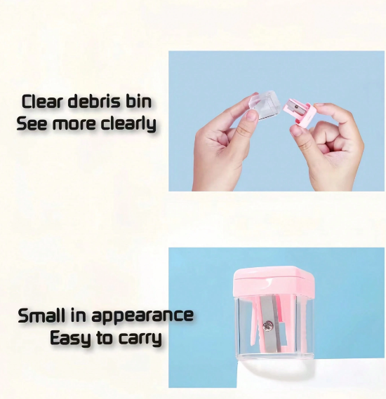 1PC Rust Resistant Pencil Sharpener Pen Plane With Cover Single Hole ...