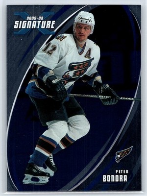 2002-03 Be a Player Signature Series Peter Bondra Washington Capitals ...