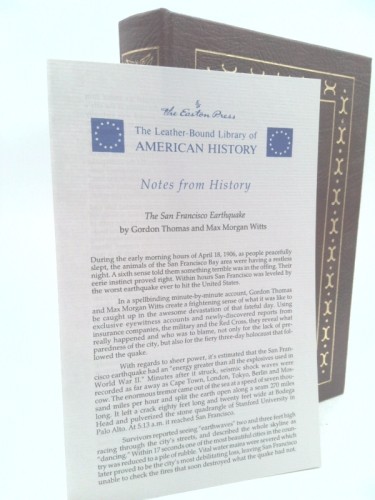 The San Francisco Earthquake (Easton Press) by Gordon Thomas; Max ...
