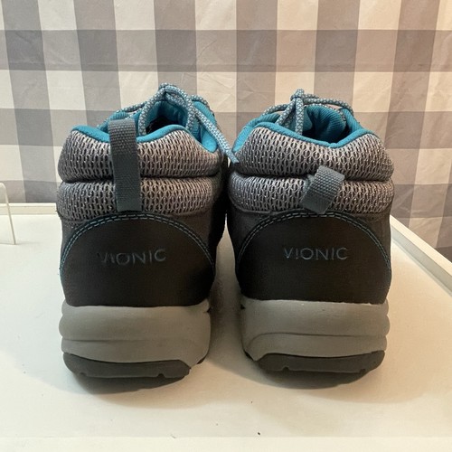 Vionic US 11W Aqua Gray Cypress Trail Hiking Boots Womens EU 43W Lace ...