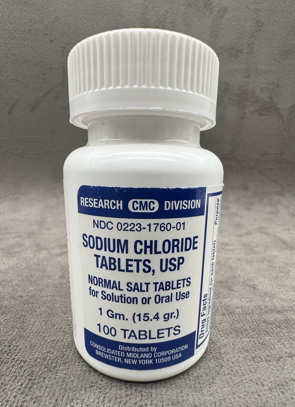 Sodium Chloride Tablets 1 Gm, USP Normal Salt Tablets - 100 Tablets | eBay
