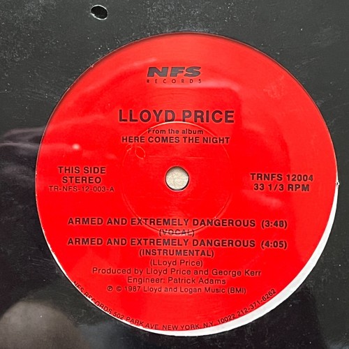 LLOYD PRINCE Armed And Extremely Dangerous 1987 12" Promo Maxi-Single ...