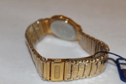 Vintage Mema Goldtone Watch Japan Quartz New Older Stock | eBay