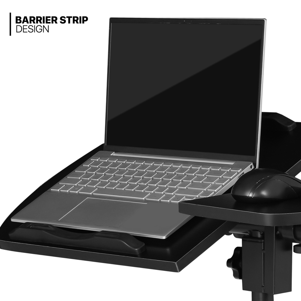 [ROLLING SWIVEL LAPTOP DESK]Stand Up Workstation Adjustable Height ...