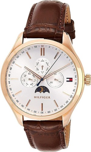 TOMMY HILFIGER OLIVER MENS WATCH 1791306 BROWN LEATHER - WARRANTY - RRP ...