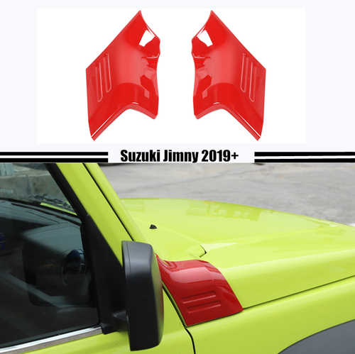 For 19-22 Suzuki Jimny ABS Red front Cowl Body Armor Cover Corner Guard ...