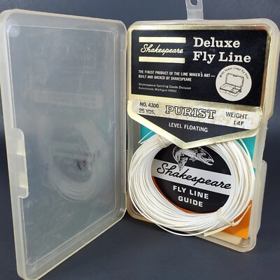 Vintage Shakespeare Wonterline Purist Deluxe Fly Box & Line No 4300 ...