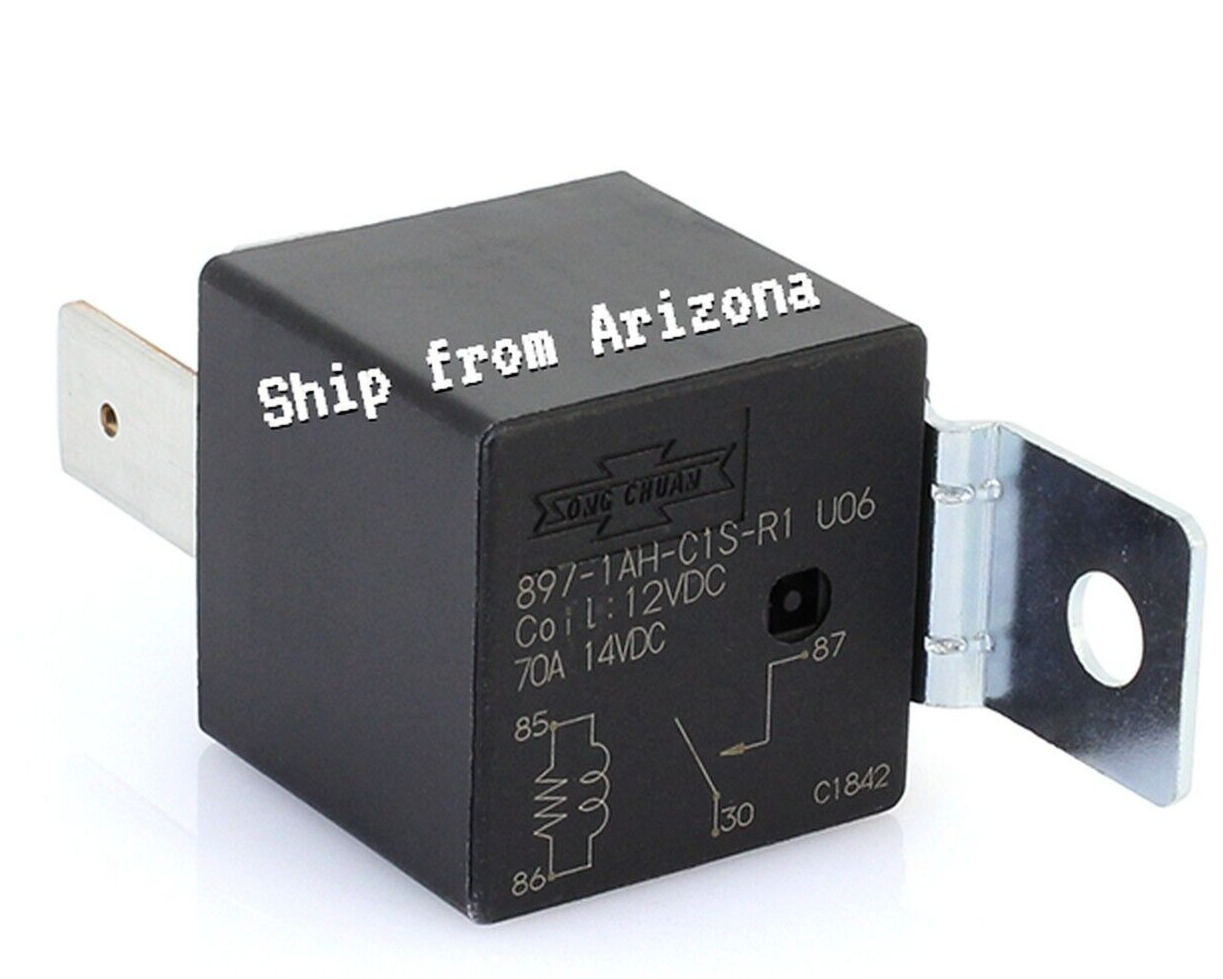 1 PC SONG CHUAN 897-1AH-C1S-R1-U06 12VDC Power Relay 4Pins SPNO | eBay
