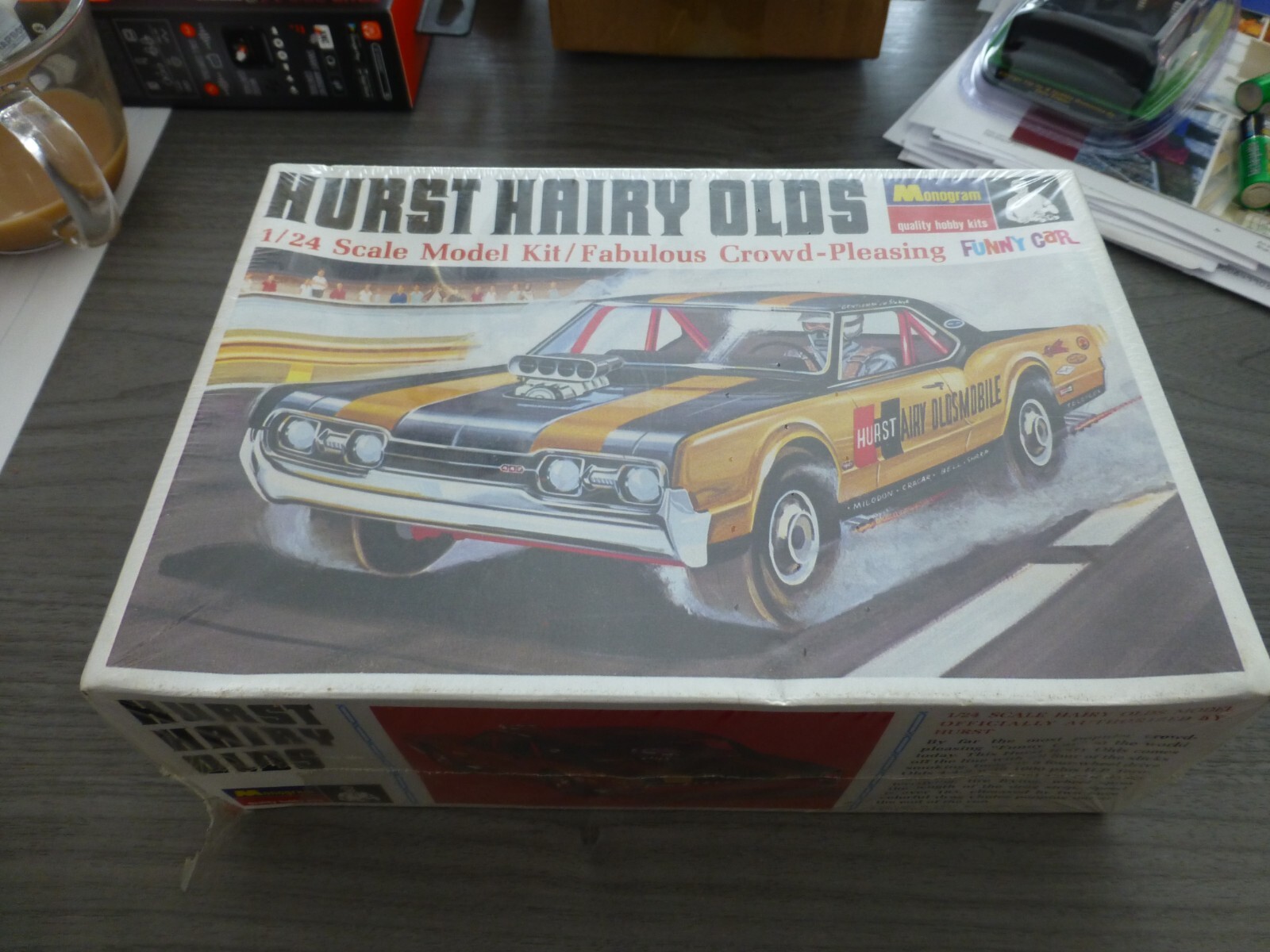 -NEW SEALED- Monogram 1/24 Scale 1966 Hurst Hairy Olds 442 Funny Car ...
