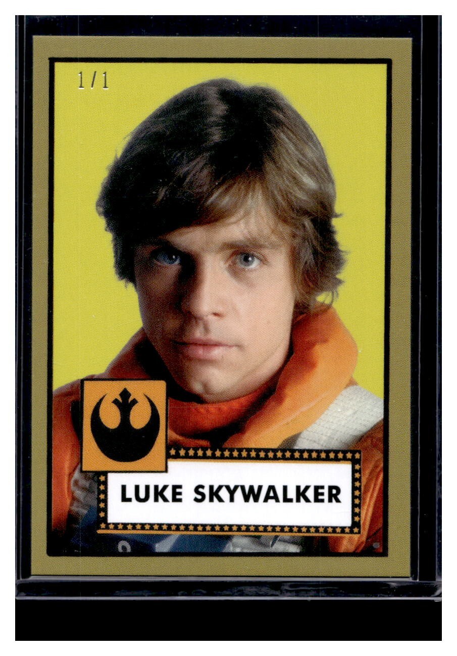 2023 Topps Star Wars Throwback Thursday #3 Luke Skywalker Gold 1/1 ...