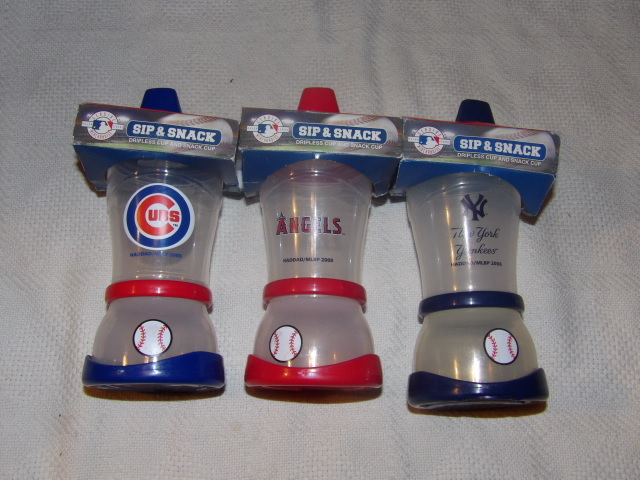 MLB Various Teams Toddler Sip & Snack Cups Cubs Angels Yankees NIP | eBay
